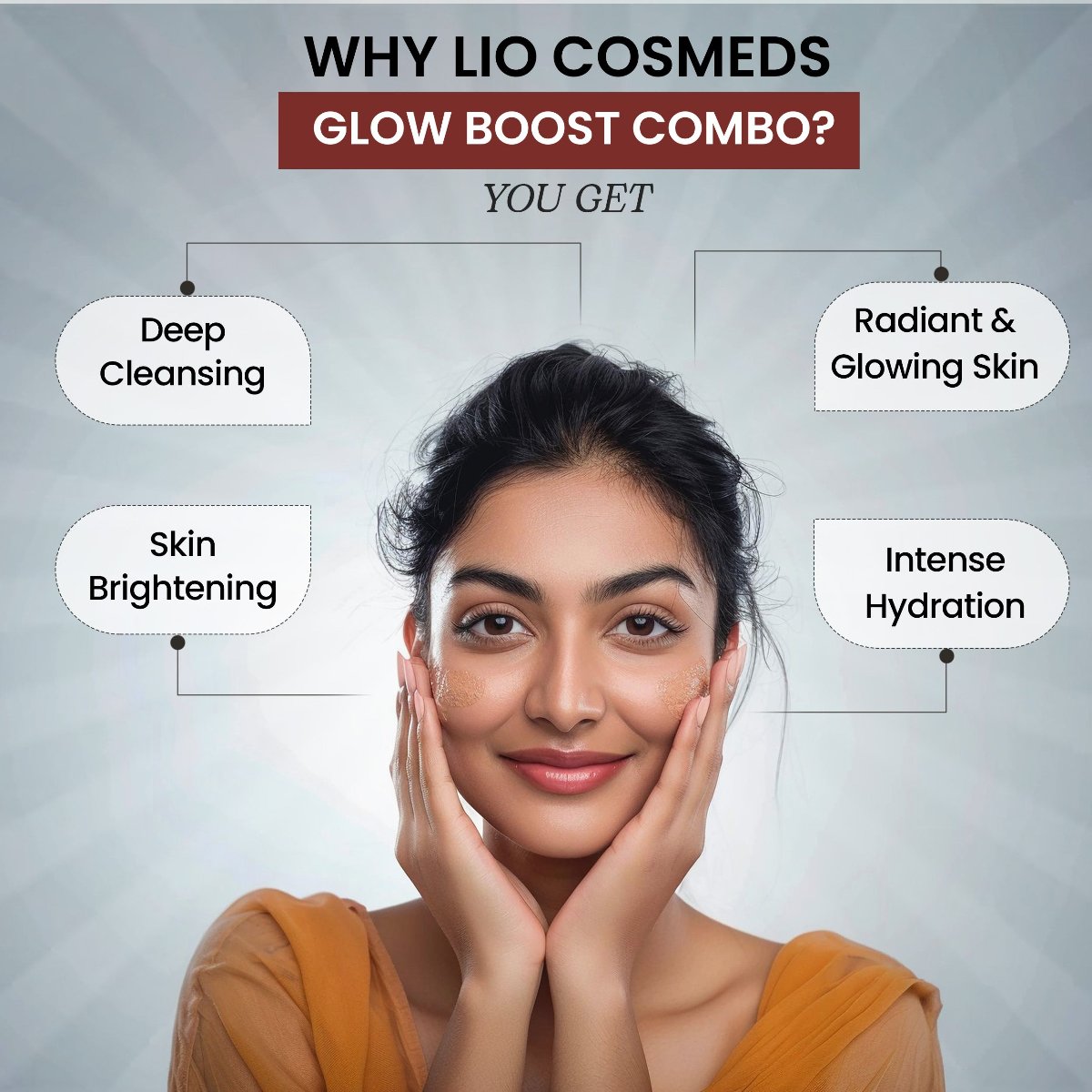 Lio Cosmeds Glow Boost Combo: Cleanse, Hydrate - Dual Skin Defence