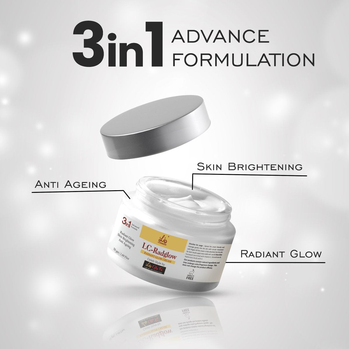 LC Rad Glow Skin Brightening, D-Tanning, Anti Pigmentation Cream – Lio ...